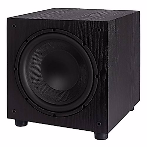 Elac SUB1010 120 Watt 10" Powered Subwoofer, Black, SUB1010-BK