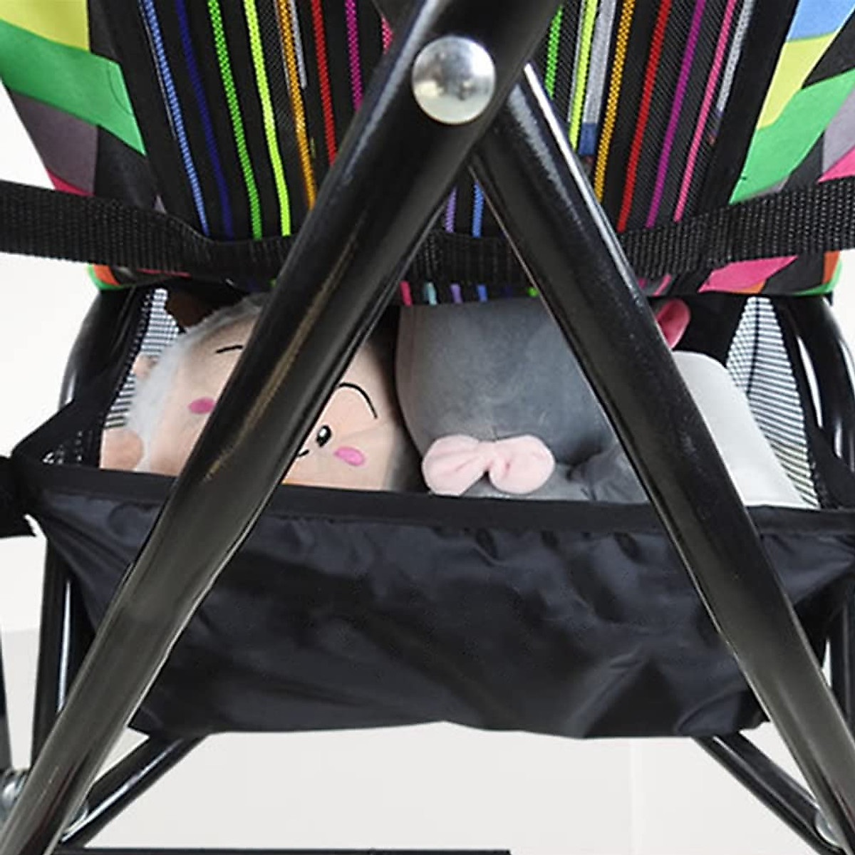 LUOZZY Baby Stroller Basket Stroller Organizer Stroller Bottom Storage Bag Pushchair Shopping Case Organizer for Storing Baby Product - No Board