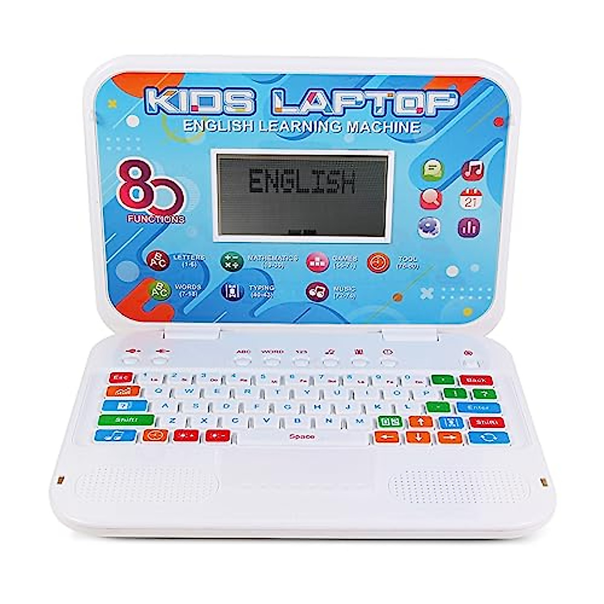 LESHITIAN Kids Laptop, 80 Learning Modes, Learning Educational Laptop for Kids Ages 5+