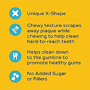 PEDIGREE DENTASTIX Small/Medium Dog Dental Treats Original Flavor Dental Bones, 1.57 lb. Value Pack (45 Treats)