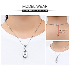 Imrsanl Cremation Ashes Jewelry Infinity Urn Pendants Ashes Holder Memorial Keepsake Urn Necklace Cremation Jewelry for Pet/Human (Always in My Heart)