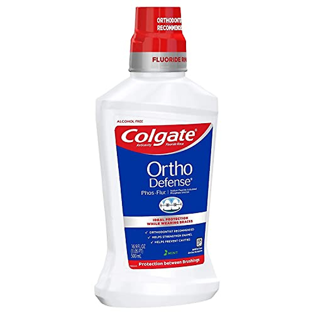 Colgate Phos-Flur Anti-Cavity Fluoride Rinse Mint 16 oz (Pack of 4)