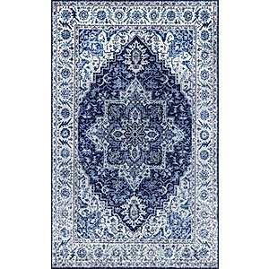 Momeni Karachi Area Rug, 3'6" X 5'6", Blue
