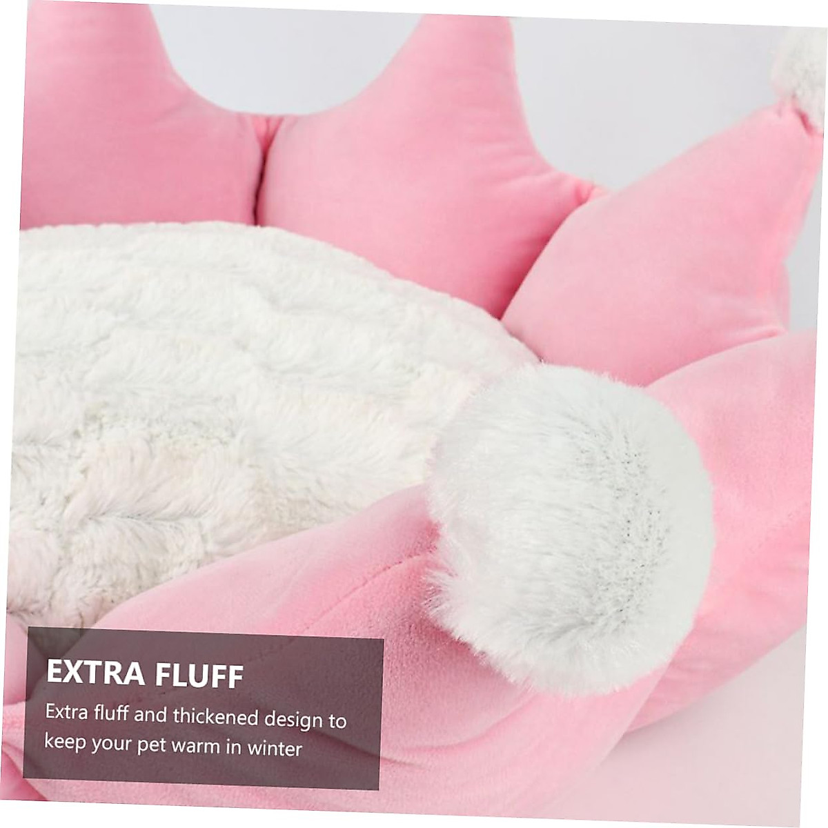 ABOOFAN Warm Pet Nest s Hort Hair House Pet Cat Bed Non-Slip Soft Fluffy Winter Pet Bed