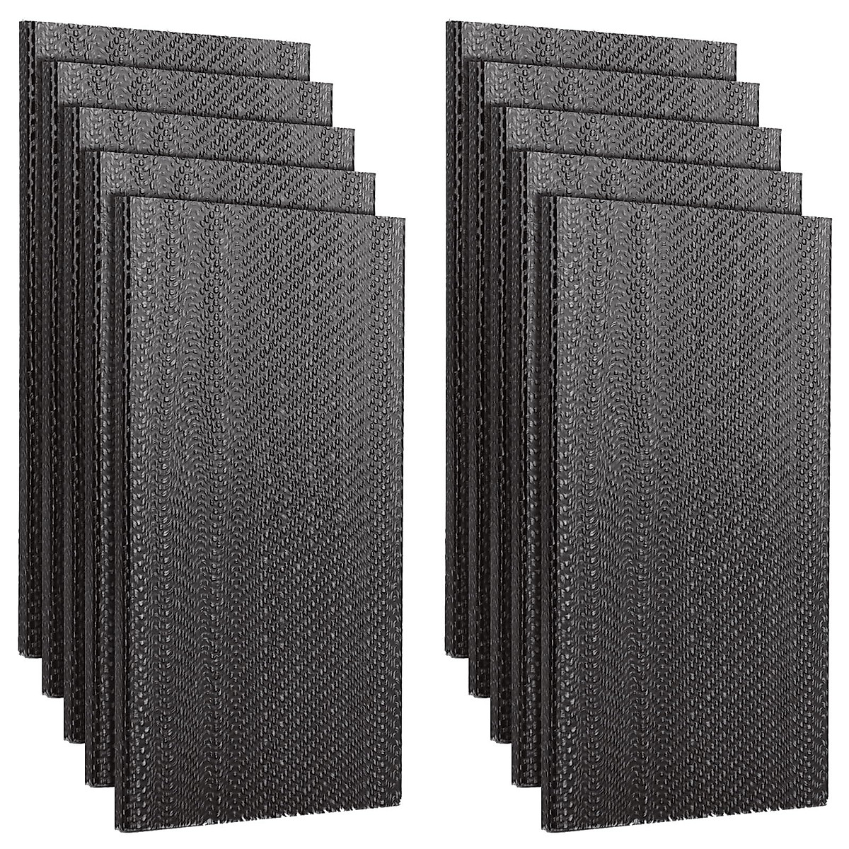 10 Pack Patio Rocking Chair Spring Plate Replacement Part, Patio Chair Spring Plates Swivel Rocker, Universal Fiberglass Spring Plate for Outdoor Rocking Chair Replacement, 5 x 2.5 x 0.25 Inches