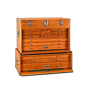 Gerstner International GI-T24/M24 Red Oak Chest and Mid-Base Set