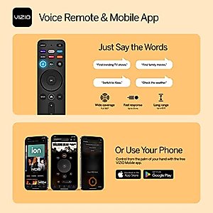 VIZIO 50-Inch M-Series 4K QLED HDR Smart TV with Voice Remote, Dolby Vision, HDR10+, Alexa Compatibility, VRR with AMD FreeSync, M50Q6-J01, 2022 Model