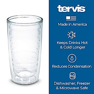 Tervis Made in USA Double Walled NHL Washington Capitals Insulated Tumbler Cup Keeps Drinks Cold & Hot, 16oz, Primary Logo
