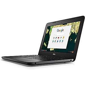 Dell Chromebook 11 3180 11.6-Inch 4GB | 16GB SSD Traditional Laptop (Black) (Renewed)