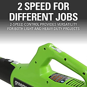 Greenworks 24V 12-Inch Cordless String Trimmer/Edger and Leaf Blower Combo Kit + 3 Bonus Spools, 2.0Ah Battery and Charger Included