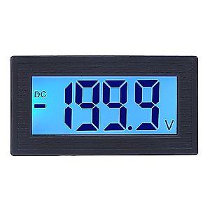 YB5135DB Digital Voltage Testers Mini DC Voltmeter Blue Backlight LED Panel Accuracy Volt Monitor Tester AC100-240V(DC 0-200V)