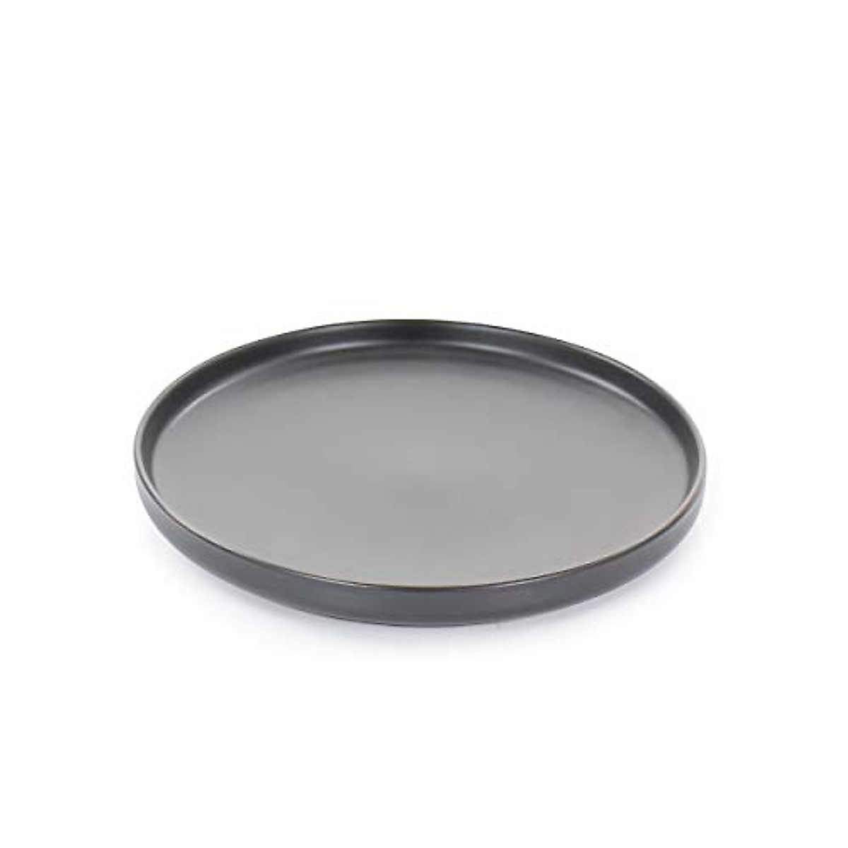 Elama Luxmatte Contemporary Dinnerware Set, 20 Piece, Black