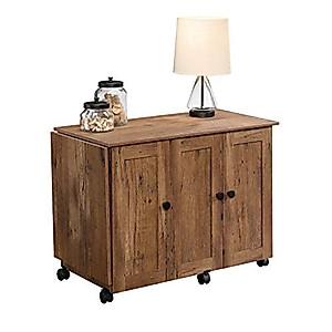 Sauder Miscellaneous Storage Sewing/Craft Cart/ Pantry cabinets, Vintage Oak finish