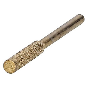 20Pcs Chainsaw Sharpening Stone, Burr Grinding Stone File, High Hardness Chainsaw Sharpener Titanium Plated Burr Stone File, Sharpening Wheels for Chain Saw Stone Jewelry(Gold-4.8mm)