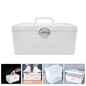Cabilock Portable Mahjong Box Plastic Storage Box Mahjong Storage Container