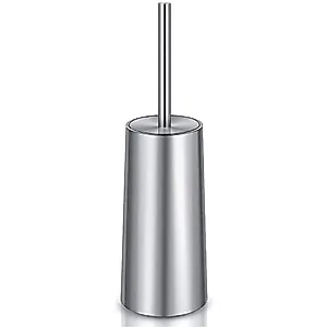 Toilet Brush and Holder, Toilet Brush 304 Stainless Steel, Toilet Bowl Brush for Bathroom Toilet-Ergonomic, Elegant,Durable
