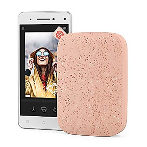 HP Sprocket Portable 2x3" Instant Color Photo Printer (Blush) Print Pictures on Zink Sticky-Backed Paper from your iOS & Android Device.