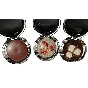 Lip Balm 3 Fun Pack In A Clear Ornament, Cosmetic Acessories For Girls, Great Stocking Stuffer, Hot Cocoa, Gingerbread, and Vanilla Candy Cane