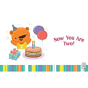 Now You Are Two: Little Bird Greetings, Greeting Card Board Book with Personalization Flap, 2nd Birthday Gifts for Two Year Olds