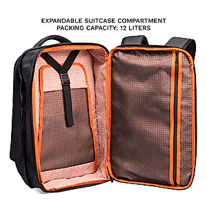 Knack Series 1 Laptop Backpack Fits up to 15 Inch - Knack Bags Carry-On Backpack, TSA Approved, Expandable Travel Backpacks (Savile Gray, Medium)