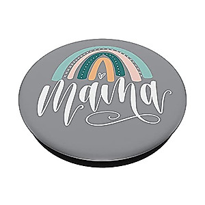 Mama with Rainbow & Heart JLZ069 PopSockets Swappable PopGrip