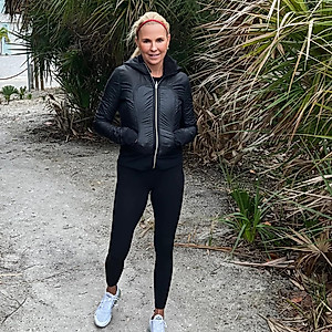 Sweaty Bands Womens Girls Headband - Non-Slip Velvet-Lined Sparkle Hairband - Viva Diva Red 3/8-Inch