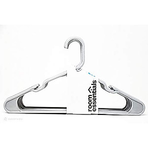 Room Essentials Plastic Adult Hangers - Grey - 18-count