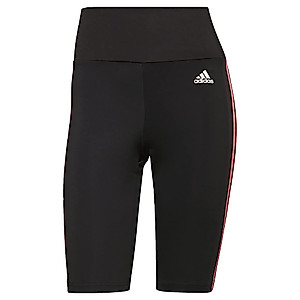 adidas 3-Stripes Short Tights Black/Rose Tone SM
