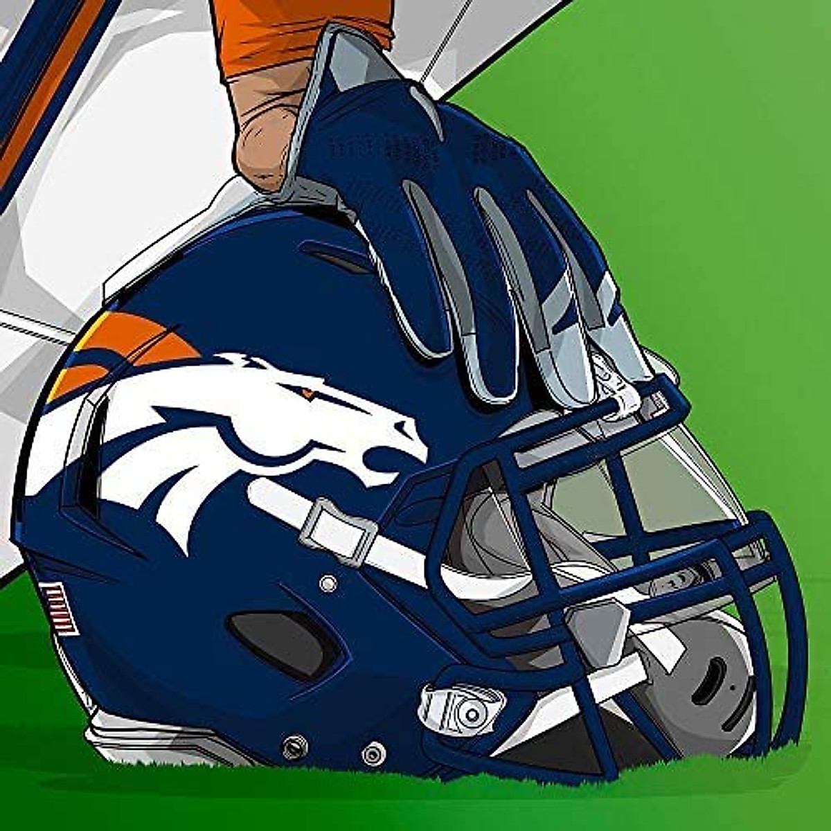 Diamond Painting Kits Football Team for Adults DIY 5D Diamond Art for Home Wall Decoration and Gift Options （15.7x11.8inch/40x30cm)