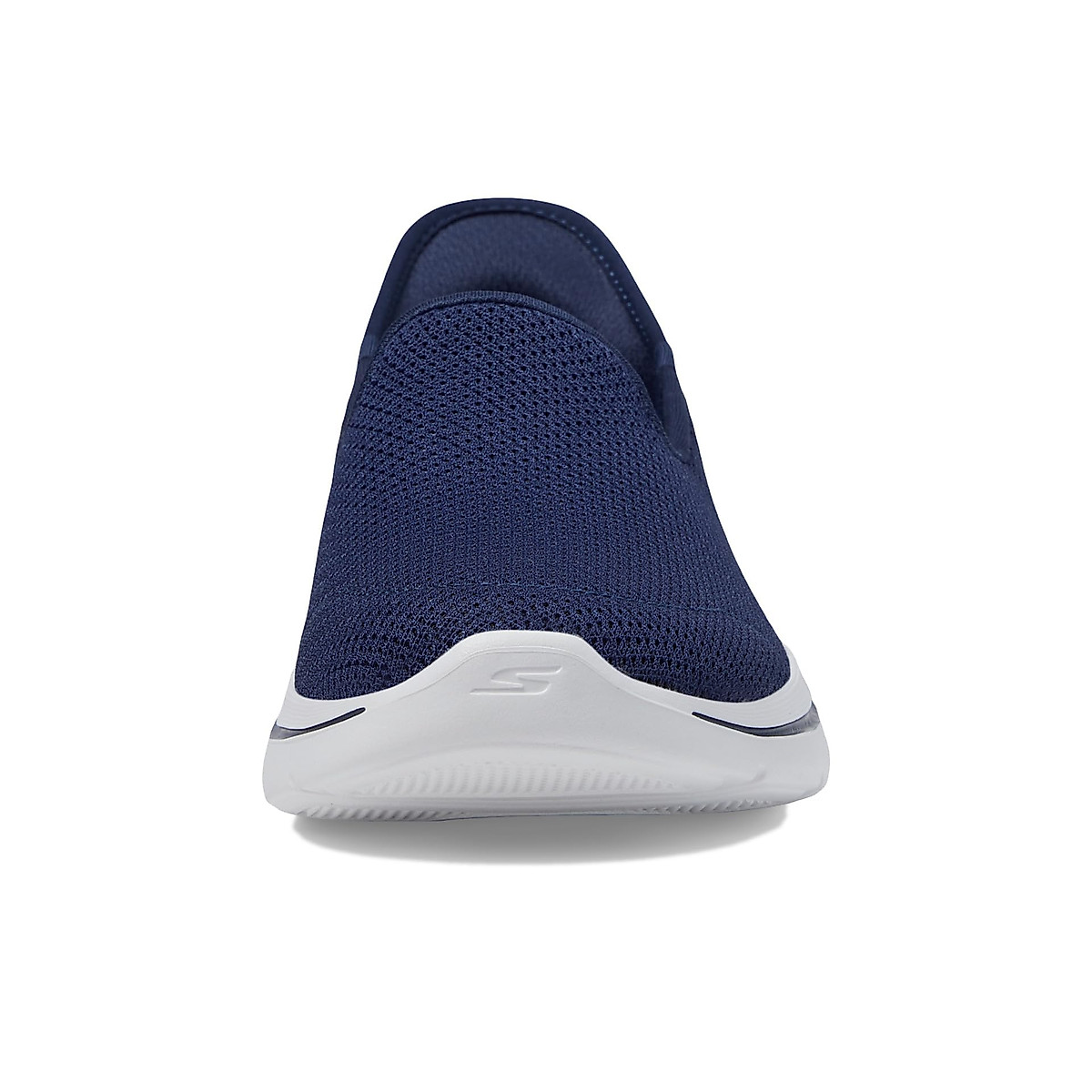 Skechers Women's Go Walk Arch Fit 2.0 Delara Hands Free Slip-Ins Sneaker, Navy/White, 9.5