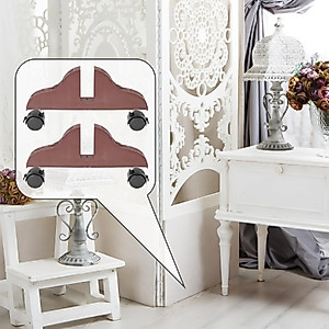 LIFKOME 2pcs Screen Base Partition Movable Wheel Divider Accessory Partition Holders Floor Feet Room Partition Support Brackets Room Divider Feet Office Plastic Cut Off Household Products