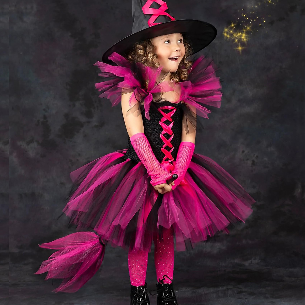 Fuchsia Tulle Fabric Roll 6 Inch by 100 Yards (300 feet) Sheer Tulle Ribbon for Halloween Party Decorations Tutu Gift Wrapping Valentine's Day Table Skirt Wedding DIY Crafts