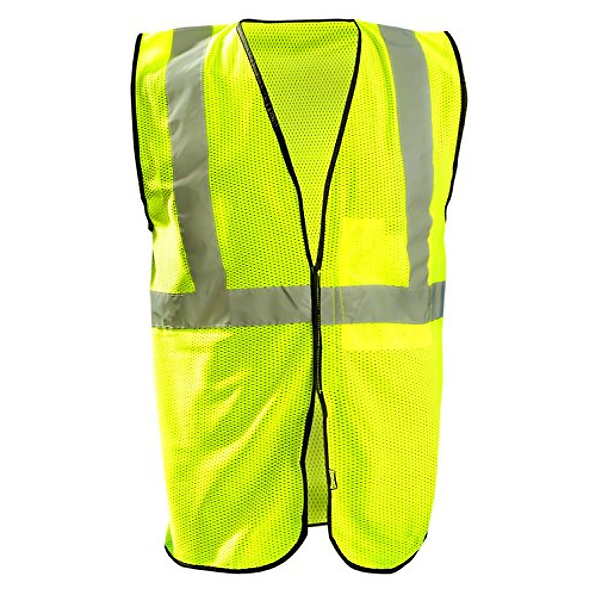 OccuNomix ECO-GC-Y2/3X High Visibility Value Mesh Standard Hook & Loop Vest, Class 2, 100% ANSI Polyester Mesh, 2X-Large / 3X-Large, Yellow