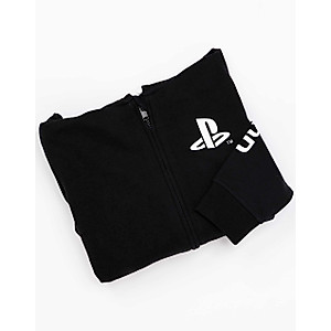 Playstation Kids Hoodie Zip Up Boys Games Logo Black Jumper Jacket 5-6 Years