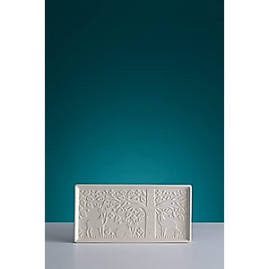 Mason Cash 2001.082 Forest 12" Serving Platter, Stoneware, Cream