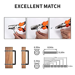 KNOKLOCK 10 Pack 7.5 Inch(192mm) Kitchen Cabinet Handles Matte Black and Champagne Bronze Knurled Cabinet Pulls Kitchen Cabinet Hardware Drawer Pulls for Dresser Cupboard Wardrobe