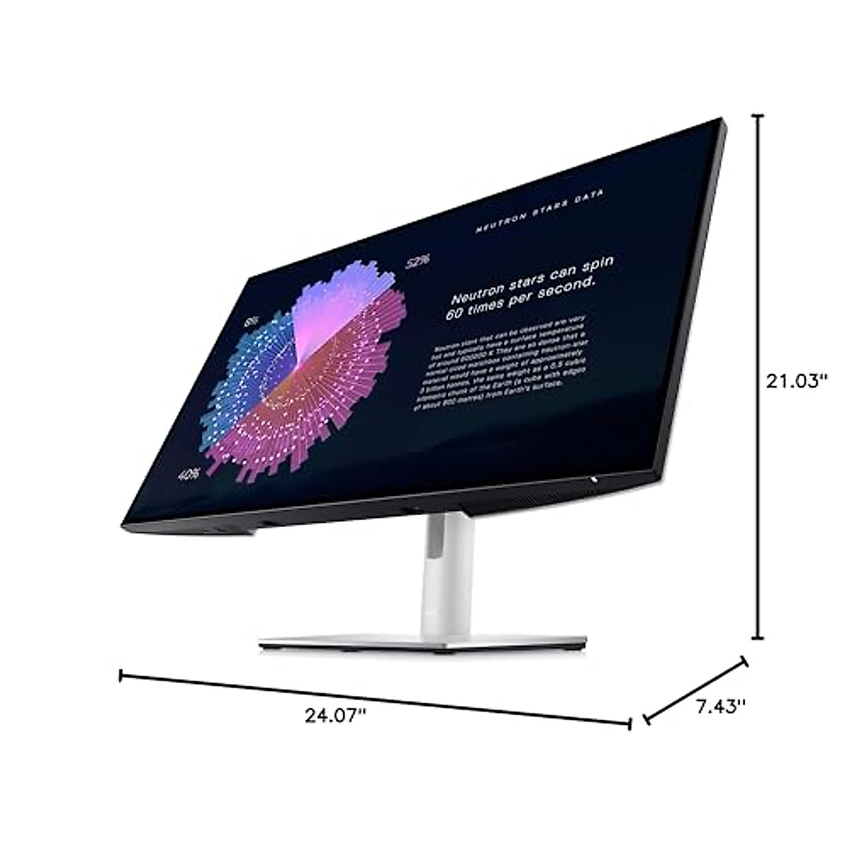 Dell UltraSharp U2722DE 27" LCD Monitor ,Platinum Silver