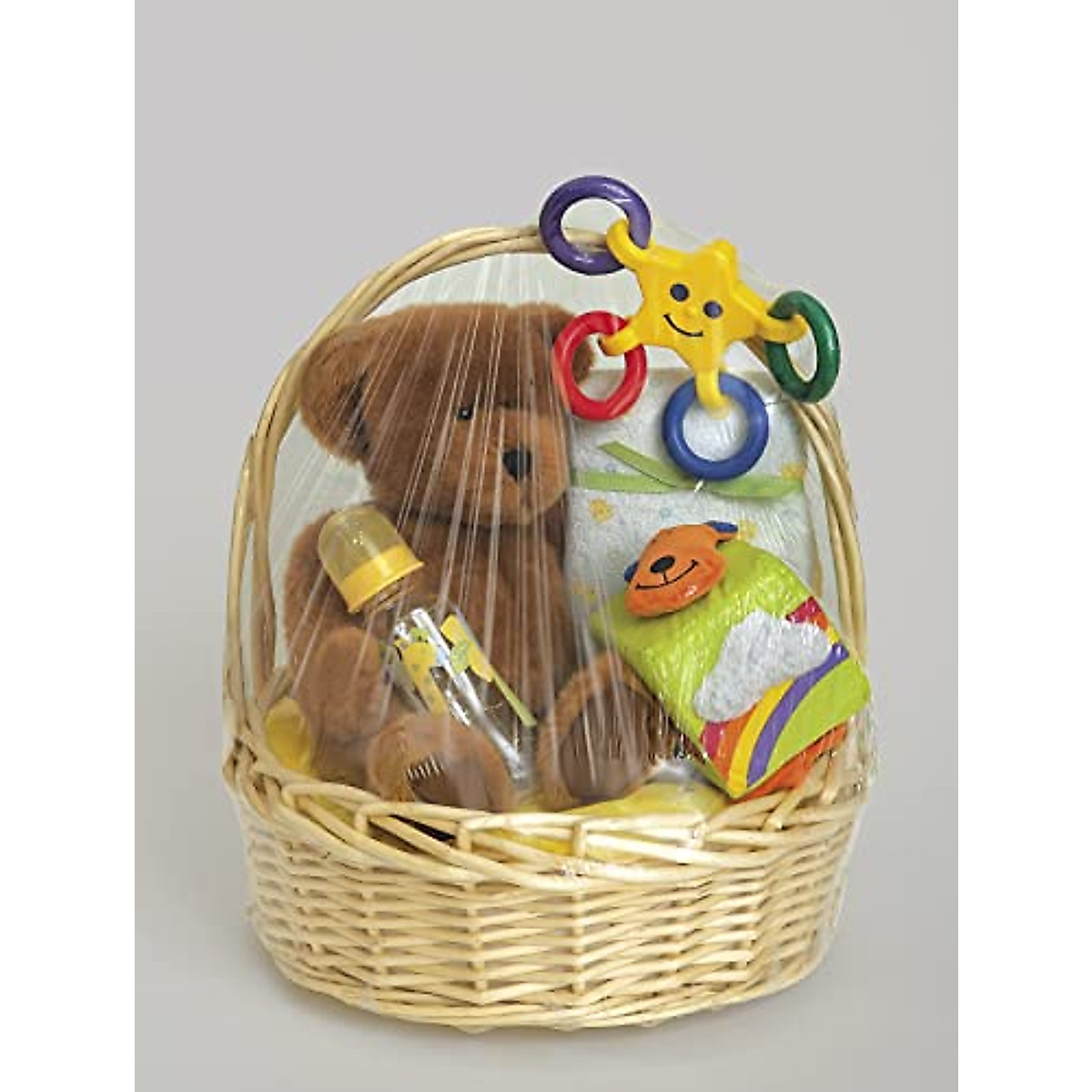 Clear Jumbo Shrink Wrap Cellophane Bag - 24" x 30" - Perfect for Gift Baskets, Birthday, Baby Shower, Bridal Shower & More (1 Roll)