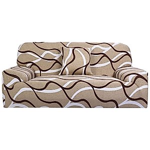 uxcell Stretch Sofa Slipcover Elastic Sofa Cover Chair Furniture Slipcovers Washable Floral Couch Cover, Medium