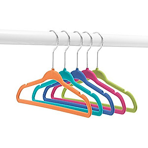 Whitmor Spacemaker Kids Hangers Set of 5 Assorted Colors