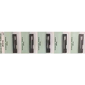 5 PhotoSharp Black CBM-910 II Receipt Printing Ink Ribbon Cartridge Replacement for Citizen Seamless CBM910 IR-910 Cassette POS dot Matrix Impact Cash Register