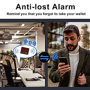 Anti-Lost Bluetooth Wallet Tracker & Finder GPS Position Location Credit Card Holder for Men Leather Men's Wallets Cion Pocket ID Window