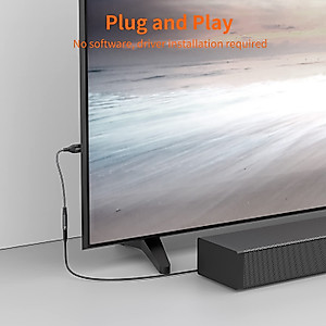 USB to 3.5mm Jack Audio Adapter,USB to Audio Jack Adapter Headset,USB-A to 3.5mm TRRS 4-Pole Female, External Stereo Sound Card for Headphone, Mac, PS4, PS5,PC, Laptop, Desktops and More [6 inch]