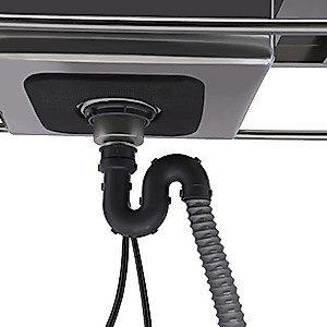 FXEIPOL Stainless Steel Utility Sink 1 Compartment Stainless Steel Commercial Sink 31.5 x 39.37 x 19.68 Inch Commercial Kitchen Sink with shelf Table Utility Sink for Kitchen, Bar, Restaurant