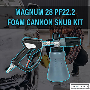 MTM Hydro Wide Mouth PF22 Foam Cannon and SGS28 Trigger Gun Kit for Pressure Washer