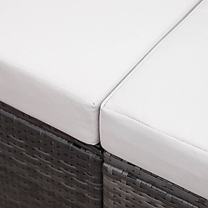 RADIATA Conversation Sets Outdoor Patio Furniture Corner Sofa Set Gray PE Rattan Wicker Conversation Sets (Light Grey)