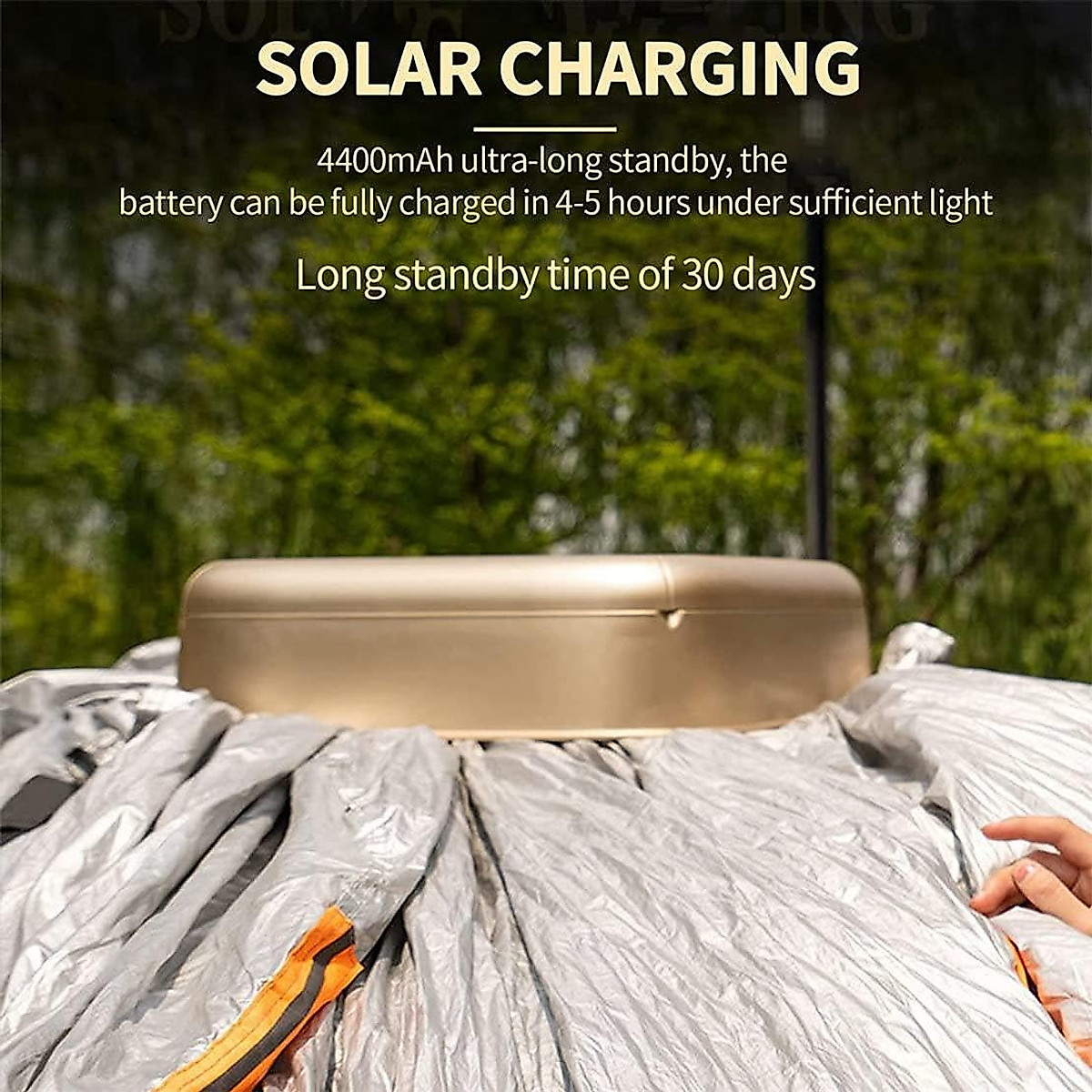 Solar Fully Automatic Car Cover, Sunproof Sun Shade Canopy Universal Movable Carport, uick and Convenient to Protect Your Car, Fit for Sedan, SUV, MPV,Gold-SUV