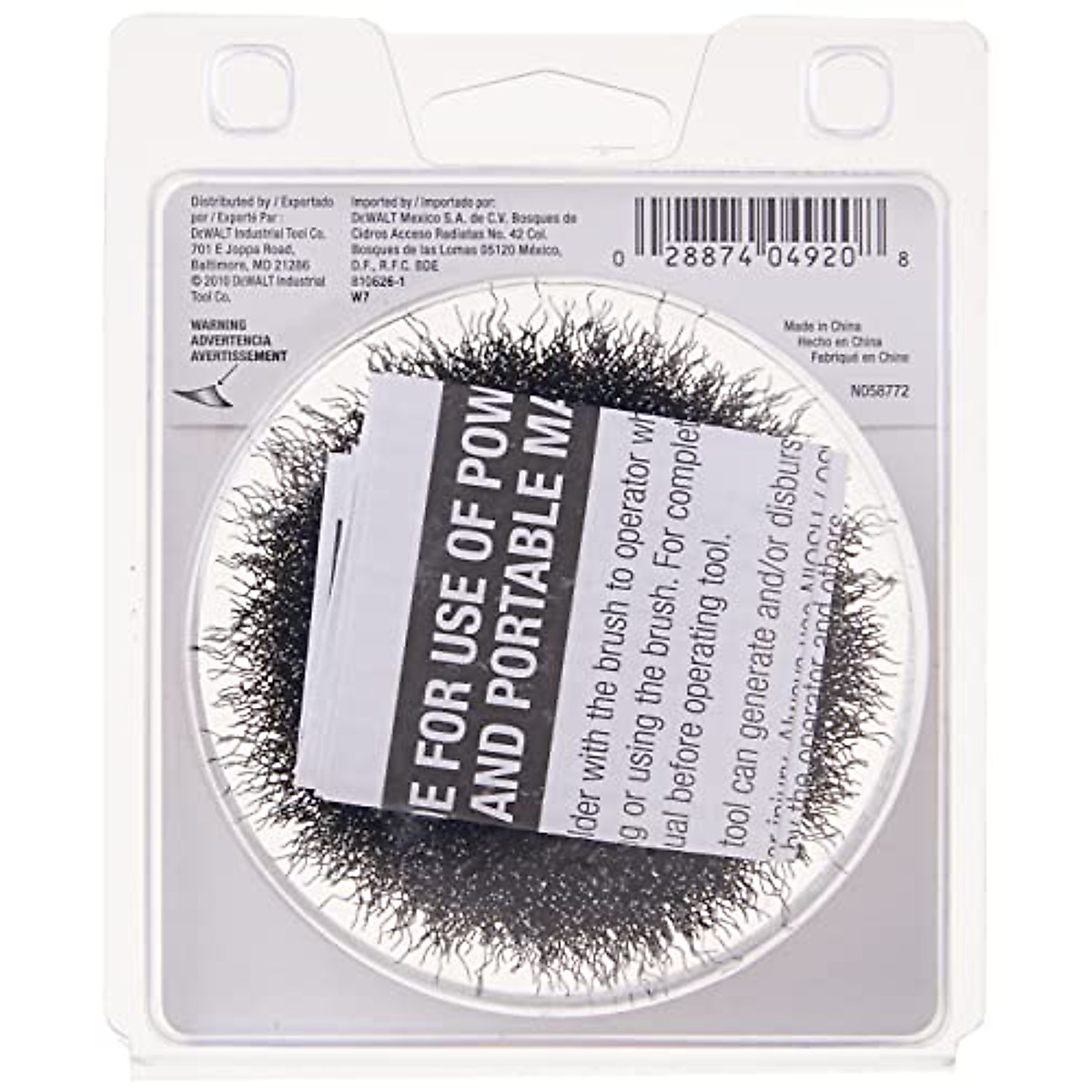 DEWALT Wire Cup Brush, Crimped, 3-Inch (DW4920)