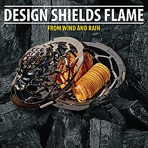 FOGO Blazaball, Fire Starter Accessory for Charcoal Grills, Firepits, and Fireplaces, Compatible with Fire Starters, Silver (BL1)