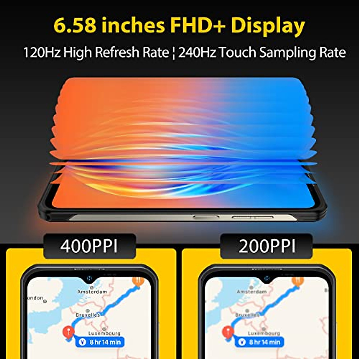 Ulefone Armor 17 Pro Rugged Cell Phone 4G, Helio G99 13+256GB, 108MP Pro Camera, 120Hz Display, 66W Quick Charge, Work with Magnetic Accessories, Android 12 Unlocked Smartphone, 2.4/5G WiFi 6